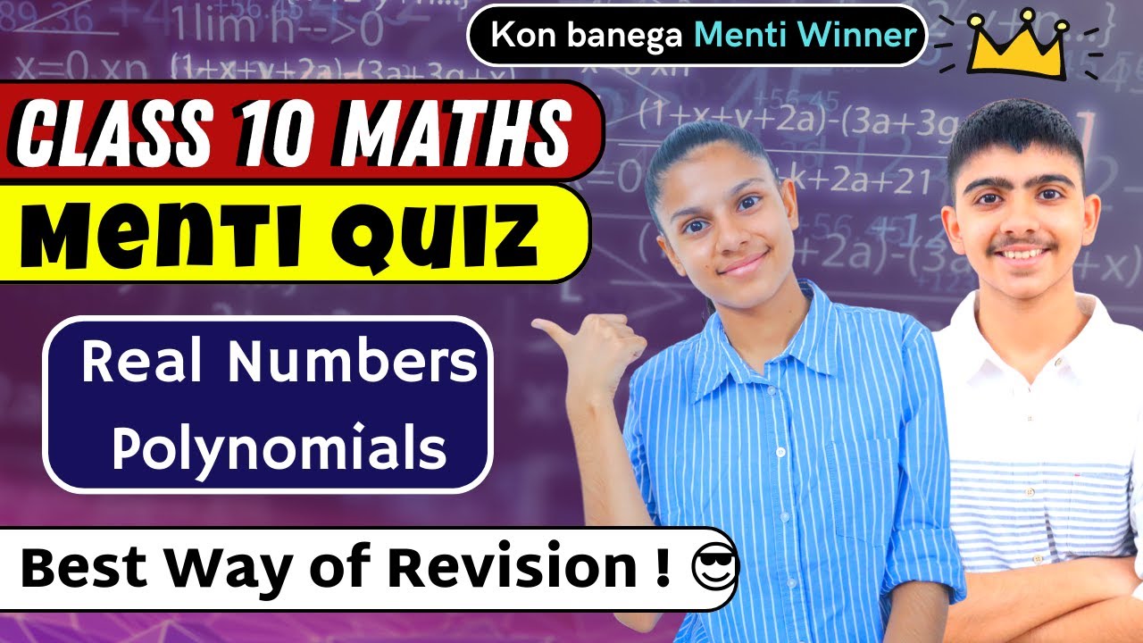 Menti Quiz 🔥🎯 | Class 10 Maths | Kon Banega Menti Winner ? 👑 - YouTube