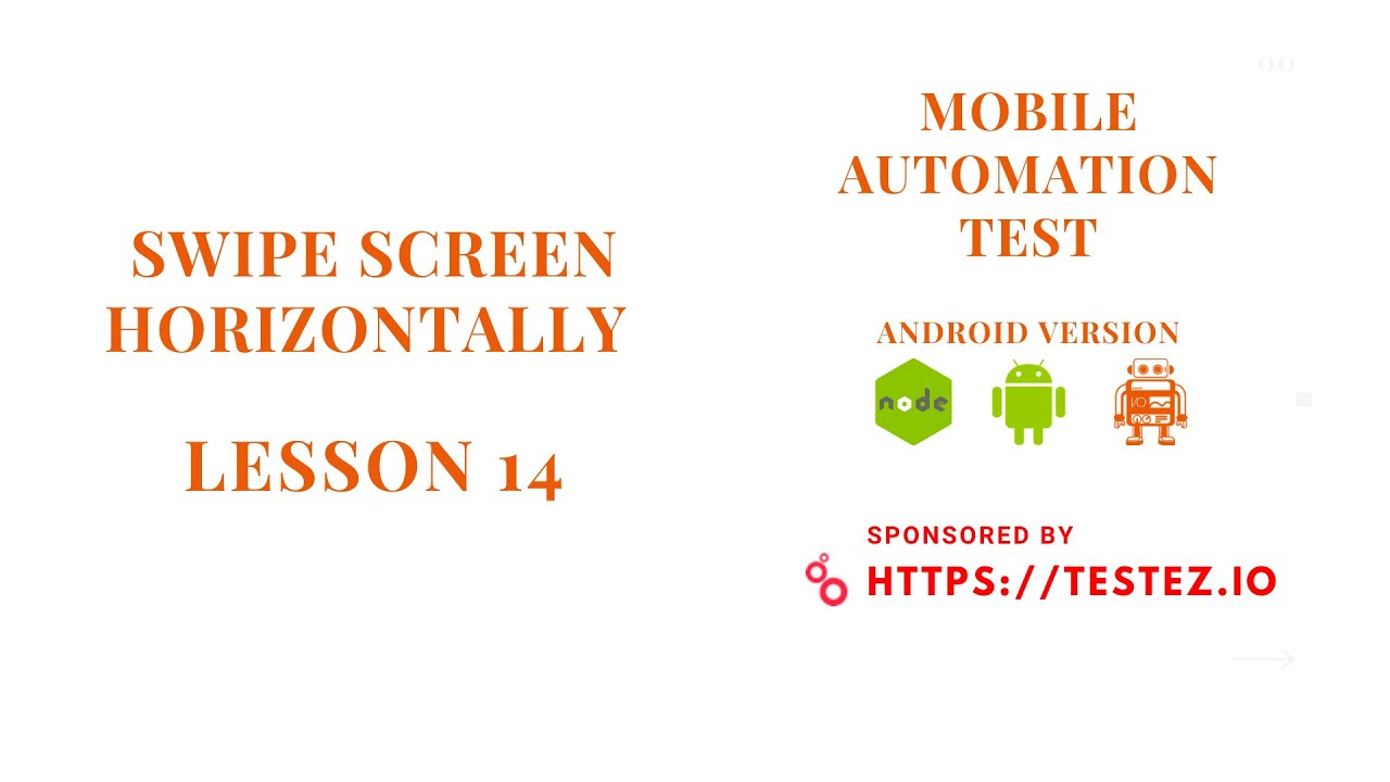Lesson 14 - Swipe Screen Horizontally - YouTube