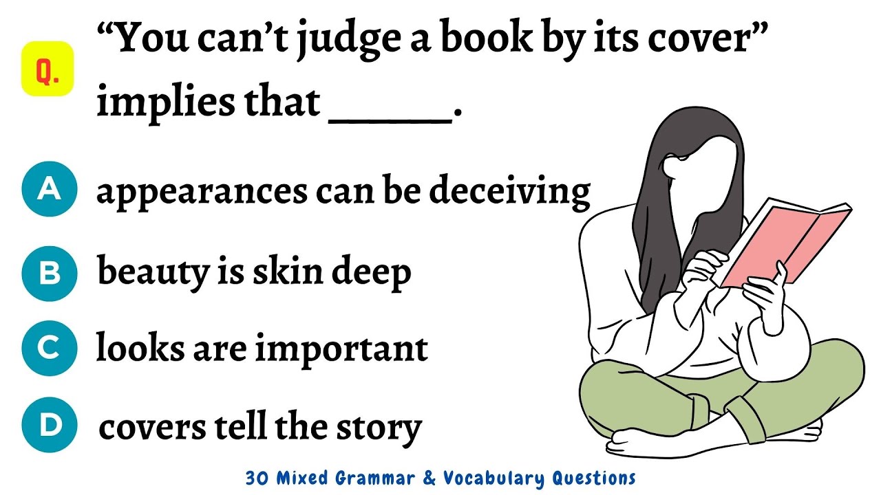 English Mastery Test – 30 Mixed Grammar & Vocabulary Questions | Middle ...