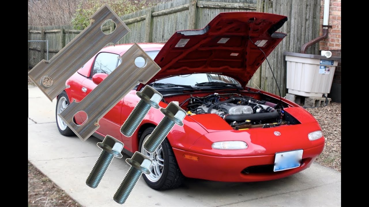 Mazda Miata Steering Rack Risers - YouTube