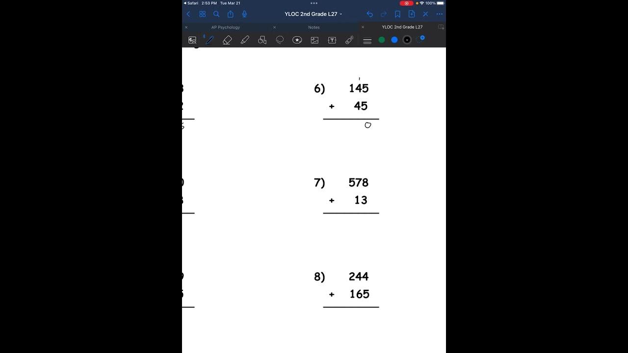 Math Lesson 27 2nd Grade - YouTube