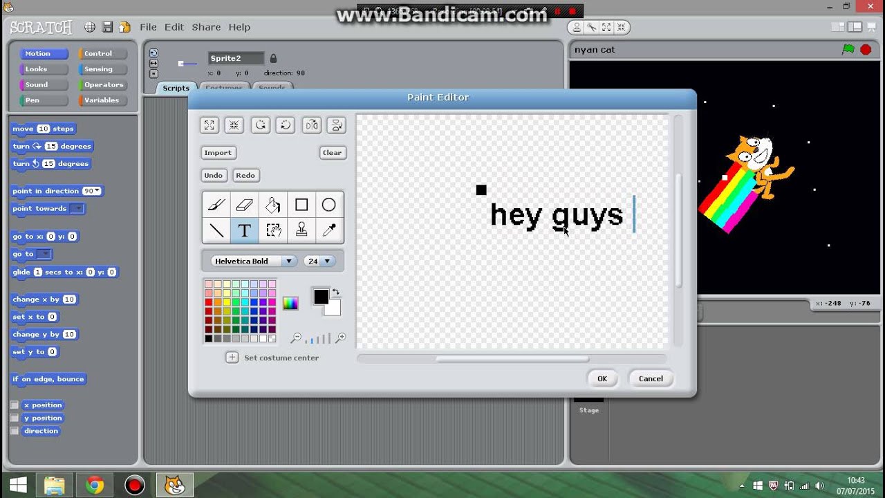 scratch nyan cat - YouTube