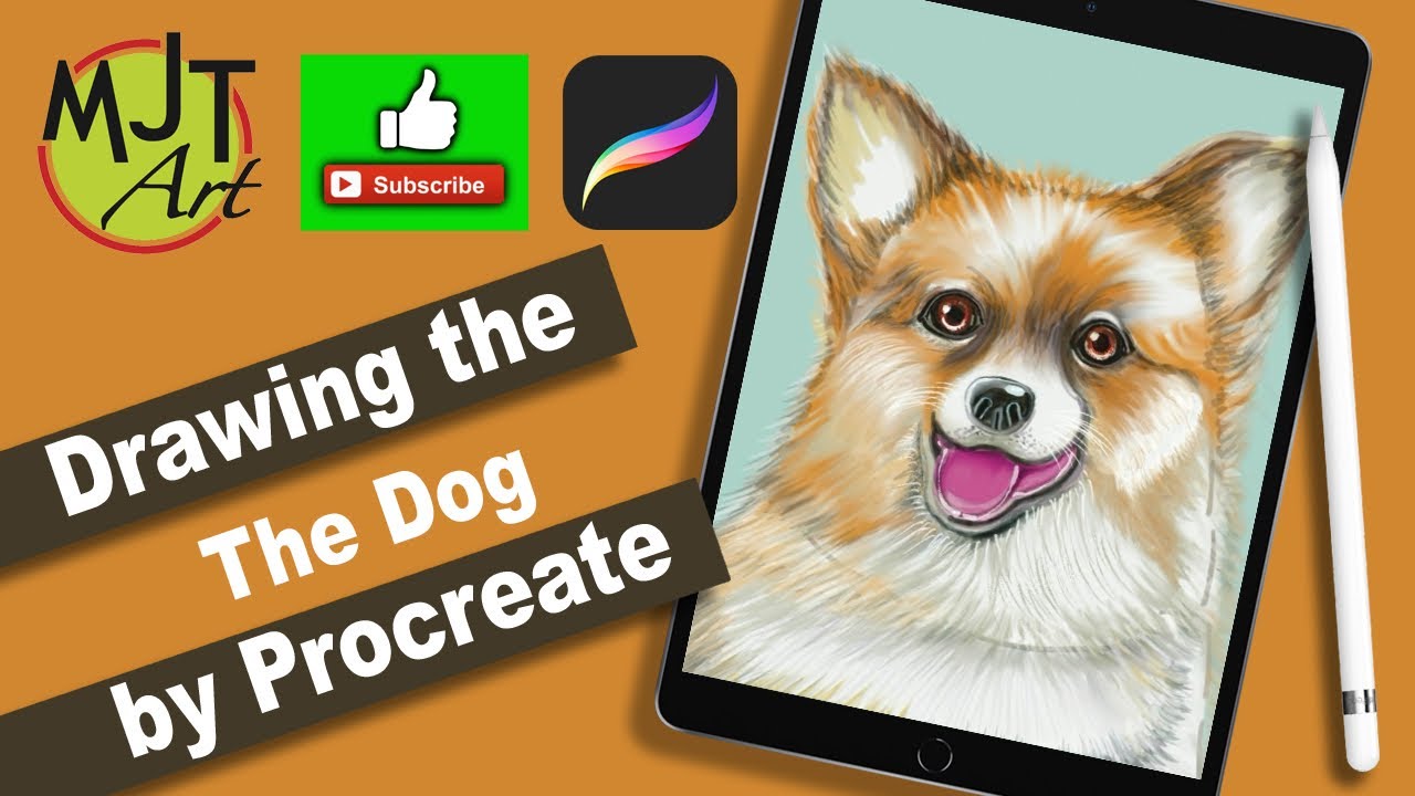 Drawing the Dog by Procreate - YouTube