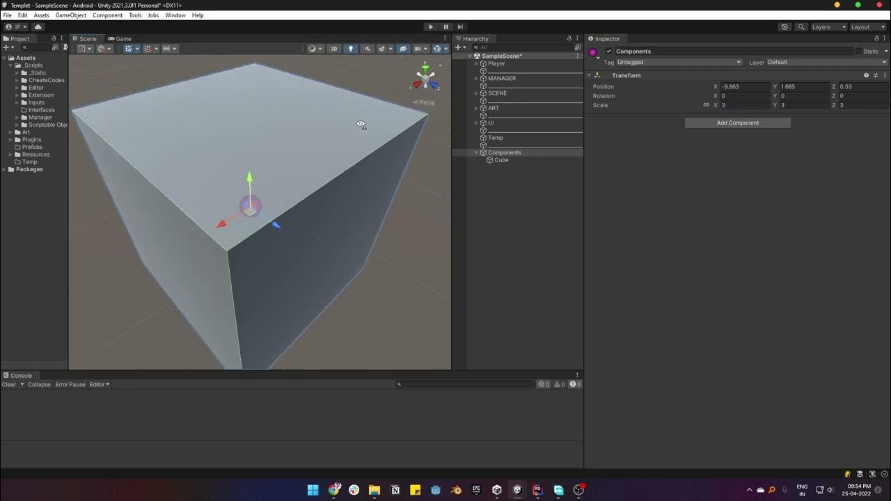 Unity component : transform - YouTube