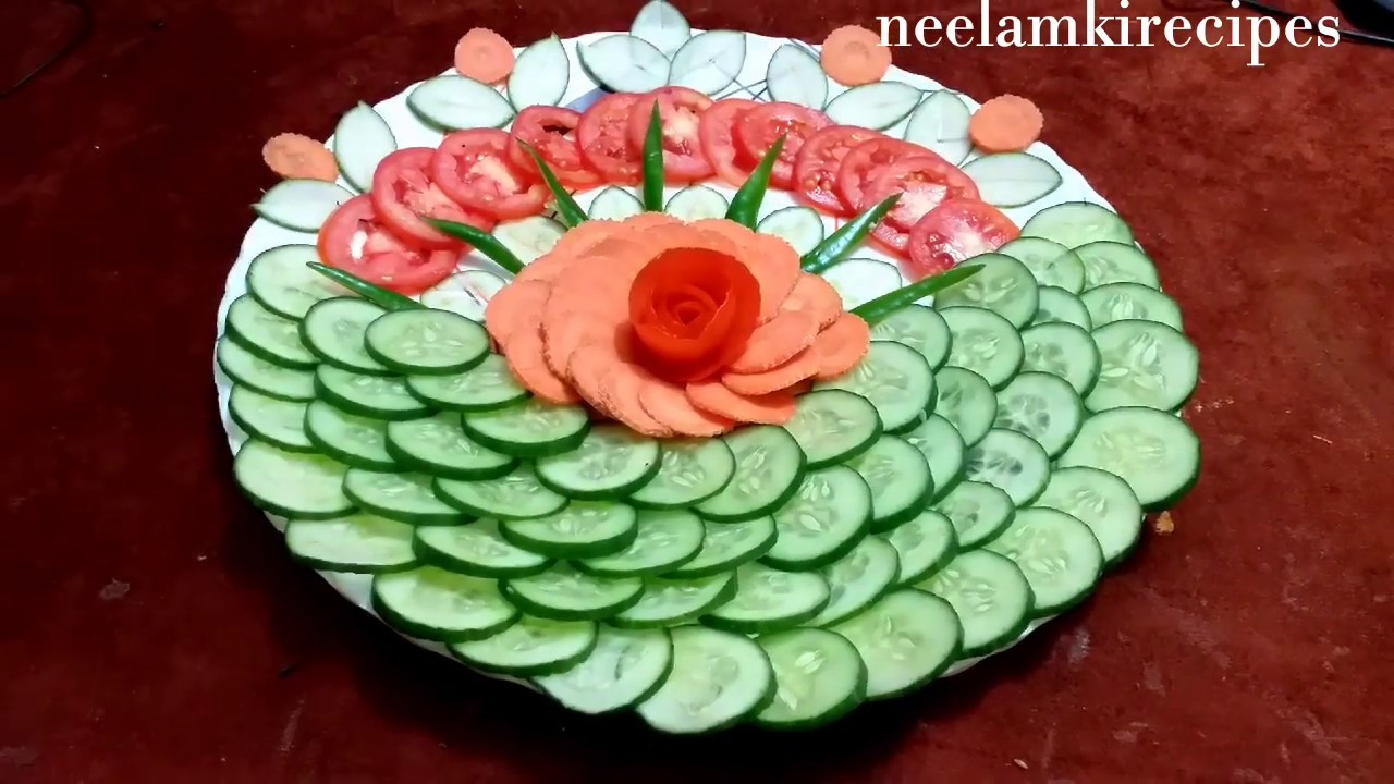 Beautiful and easy salad decoration ideas for lunch |Dinner🍅255🍅 - YouTube