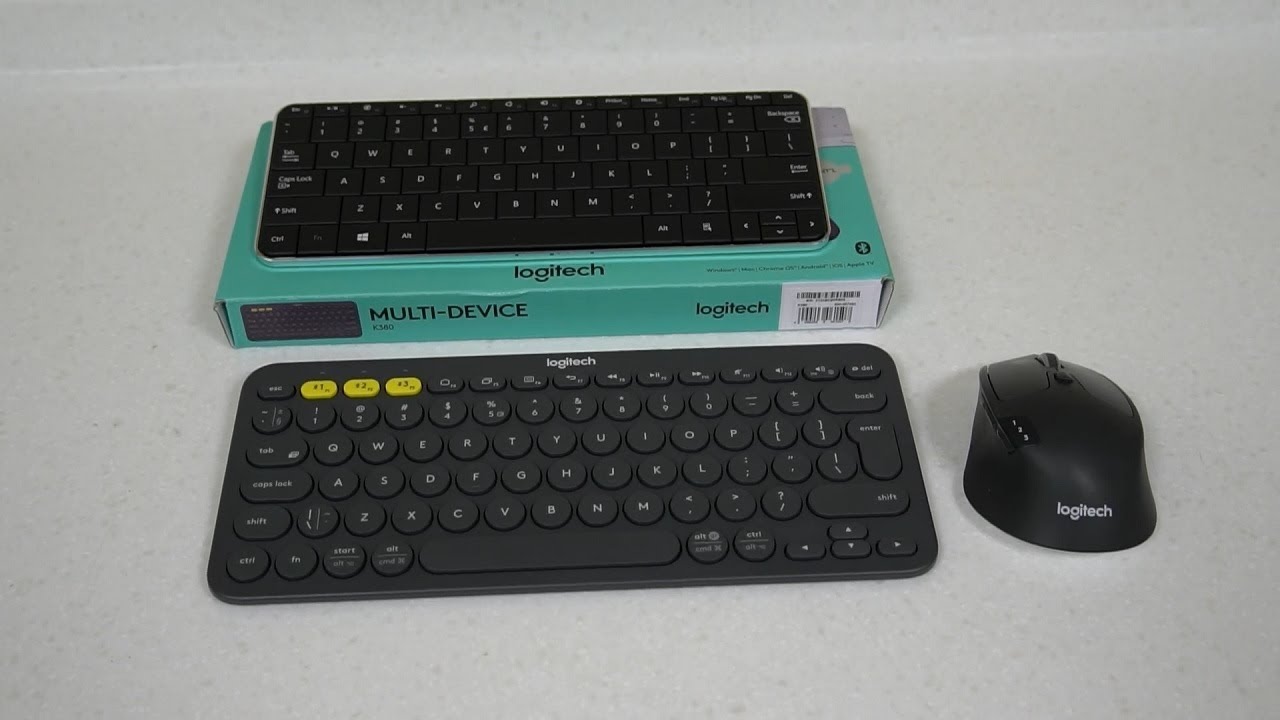 Logitech K380 Bluetooth unboxing and compare with Microsoft Wedge ...