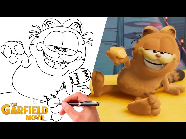 How To Draw Realistic Garfield Face Drawings Garfield Drawing