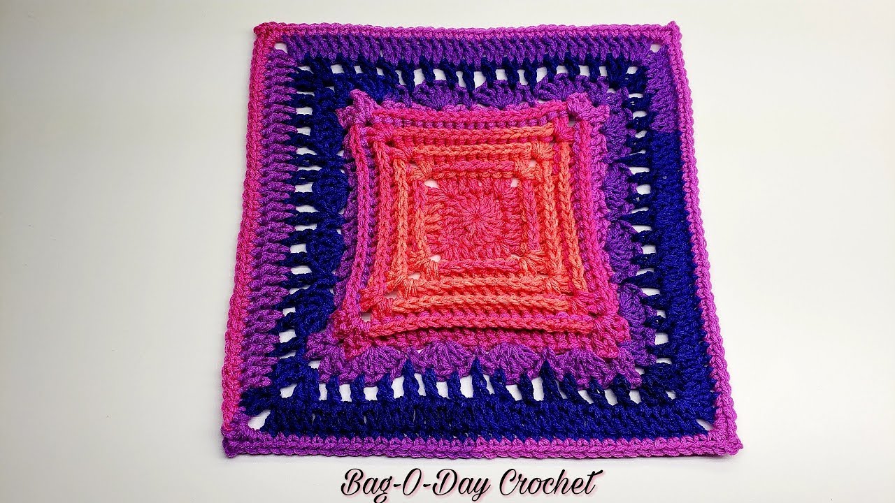 HOW TO CROCHET A GRANNY SQUARE | BAGODAY CROCHET TUTORIAL #492 - YouTube