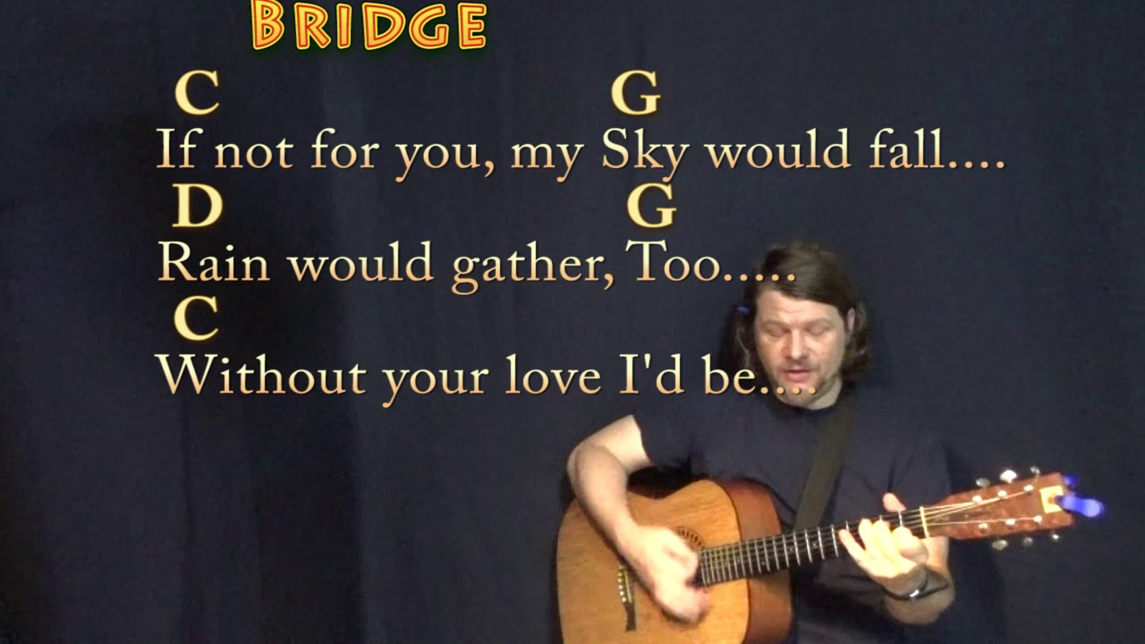 If Not For You (George Harrison) Guitar Cover Lesson with Chords/Lyrics ...