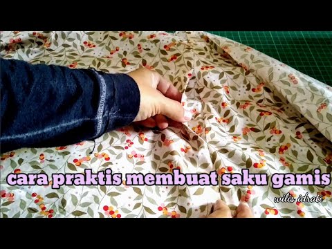 Cara praktis membuat saku samping pada gamis