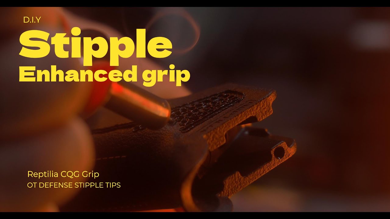 Cinematic D.I.Y Grip Stippling Tutorial, OT Defense stipple tips - YouTube