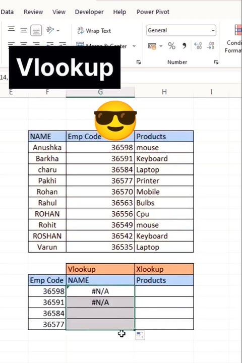 🔍 VLOOKUP vs XLOOKUP | Advanced Excel Tutorial 📊 #exceltips #shorts #educationalvideo #ytshorts ...