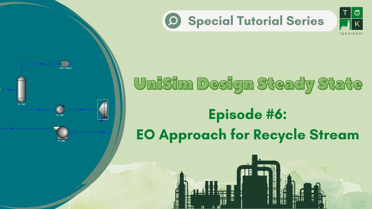 Episode #6: EO Approach for Recycle Stream | UniSim Design Steady State ...