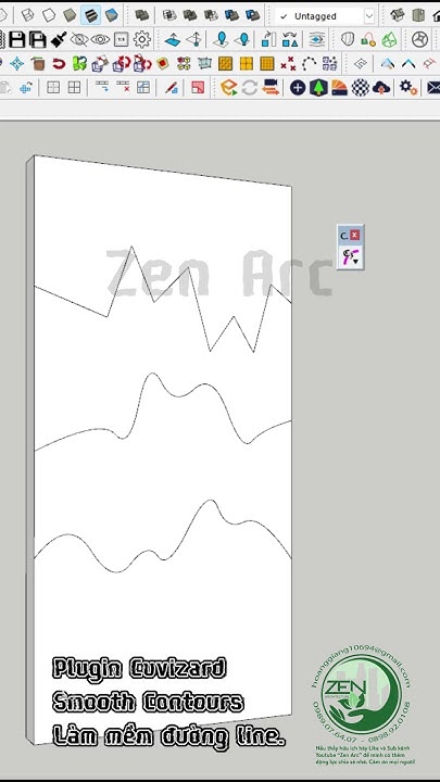 Sketchup Plugin Cuvizard Smooth ConTours Làm Mềm Đường Line #sketchup # ...