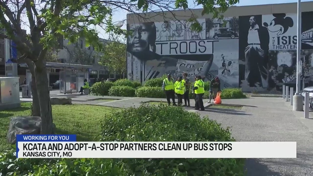 KCATA's Adopt-A-Stop program addresses Kansas City's litter - YouTube