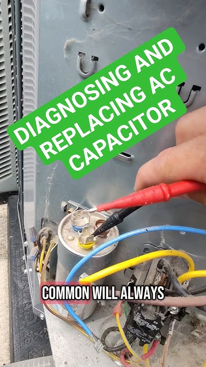 Diagnosing and replacing a capacitor #airconditioner #hvaclife #hvac #howto #capacitor - YouTube