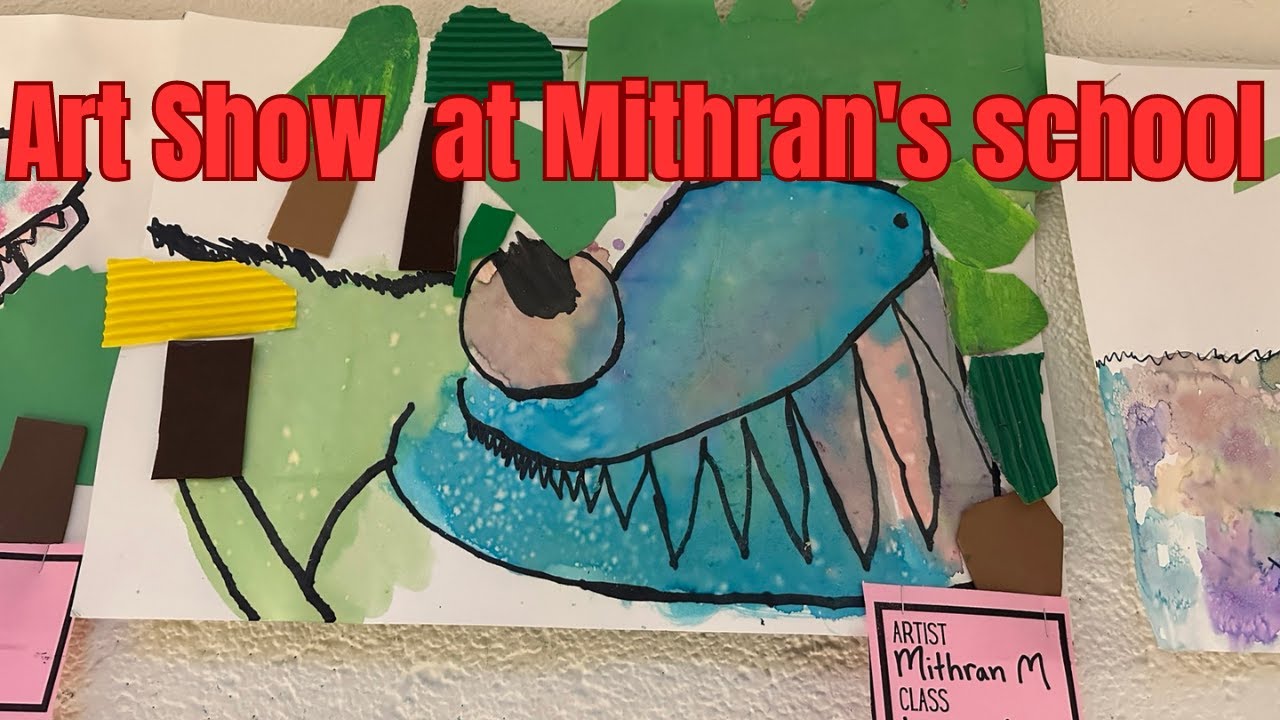Art show at Mithran's school | Kurinji Poo - YouTube