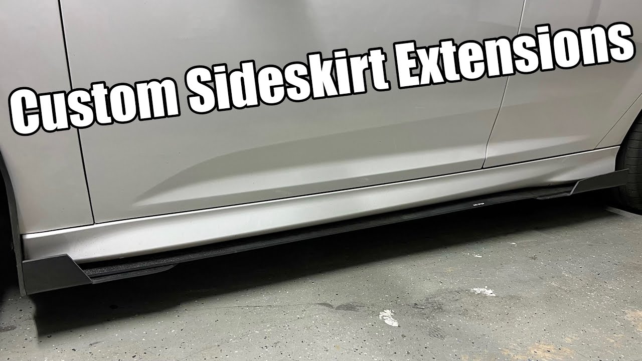 Making Custom Sideskirt Extensions! - YouTube