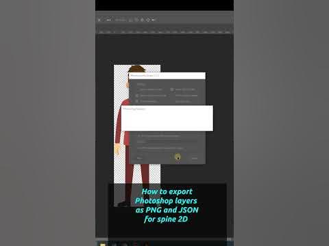 #2 Spine 2D Tutorial | Photoshop layers to PNG and JSON - YouTube