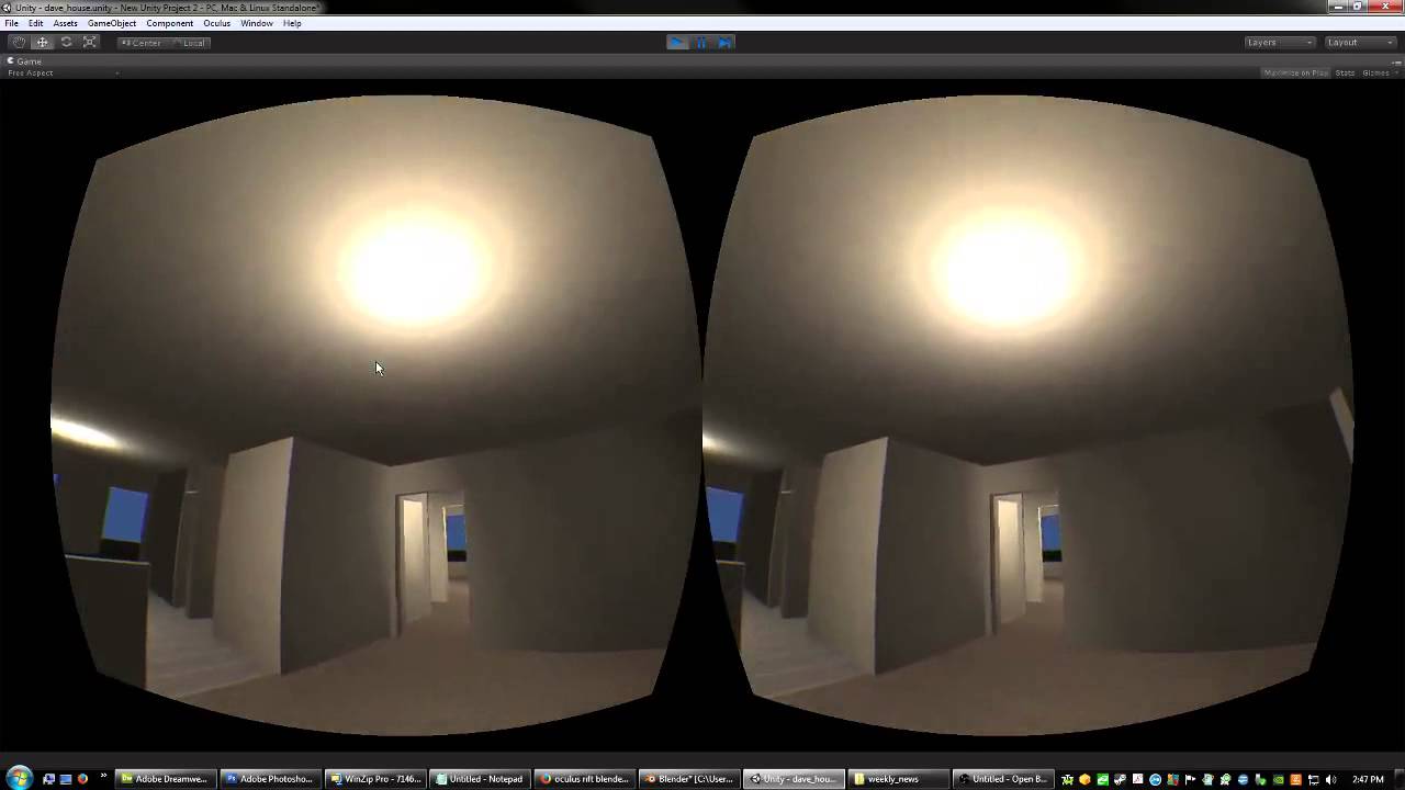 Oculus Rift play pt 2 - Modifying Blender Scene - YouTube