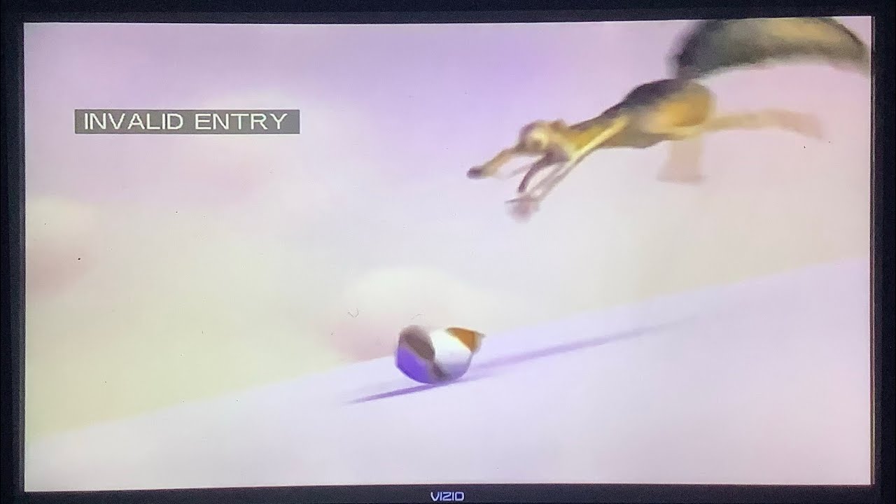 Ice Age 2002 Scrat🙁🐿🌰🐿🙁AAAAH!😫🐿🌰🐿😫Scrat🐿Fail🕳🤾🏻‍♂️🐿🌰💥DVD📀📺TV VIZIO📺 ...