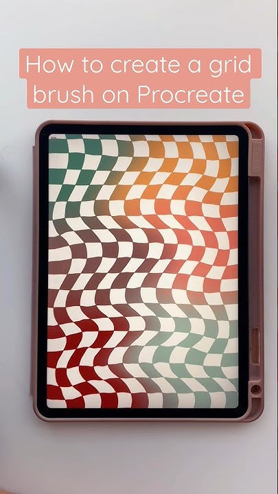 Procreate Tutorial: How to Make a Grid Brush for Retro Design ...