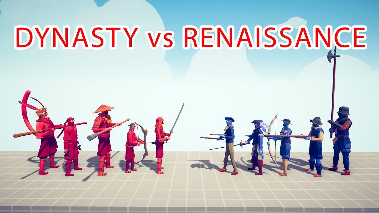 DYNASTY TEAM vs RENAISSANCE TEAM - Totally Accurate Battle Simulator ...