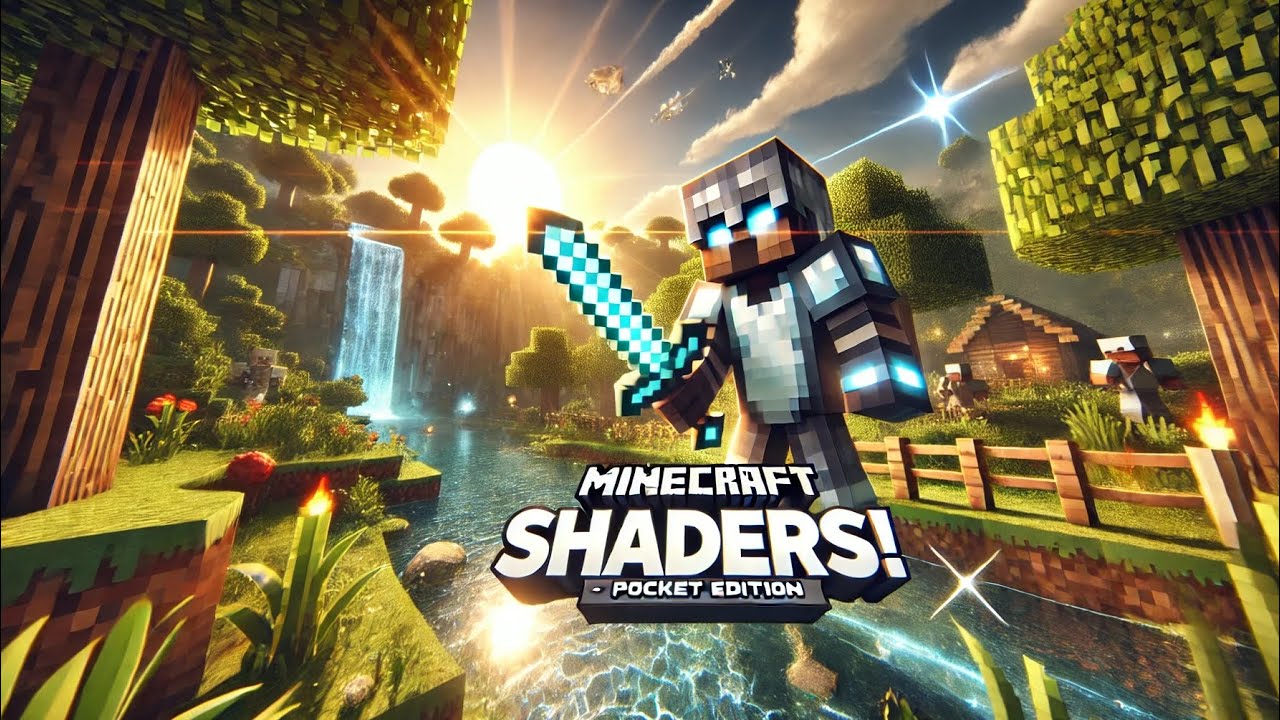 Minecraft PE with Stunning Shaders! | Ultimate Graphics Upgrade - YouTube