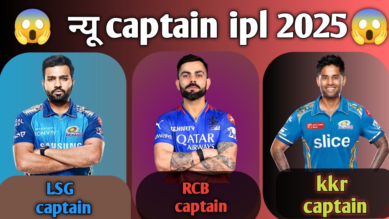 ipl 2025 new captain list - YouTube
