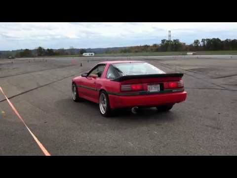 Drifting (A70 Supra Turbo at Pitt Race) - YouTube