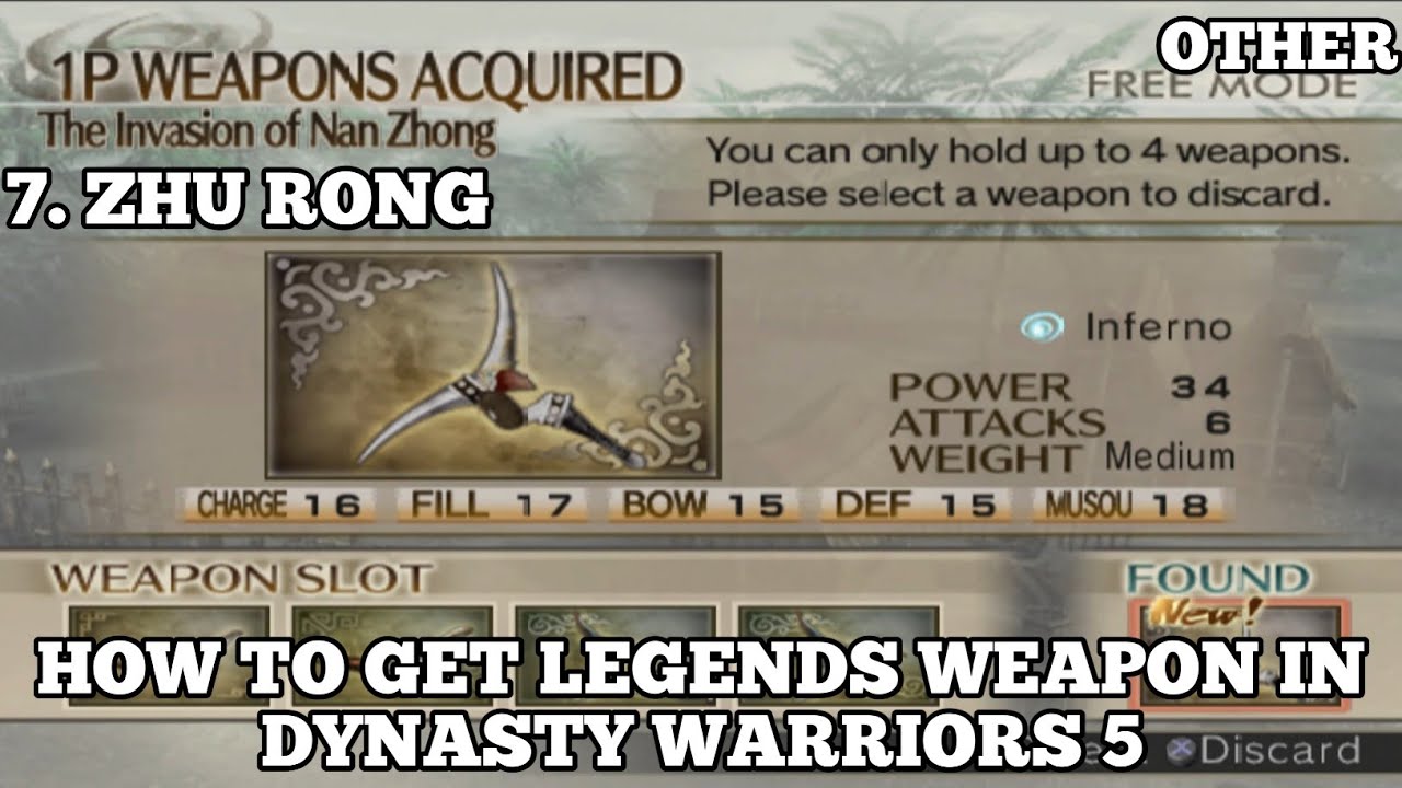Cara Mendapatkan Senjata Terakhir Zhu Rong | Dynasty Warriors 5 | No ...