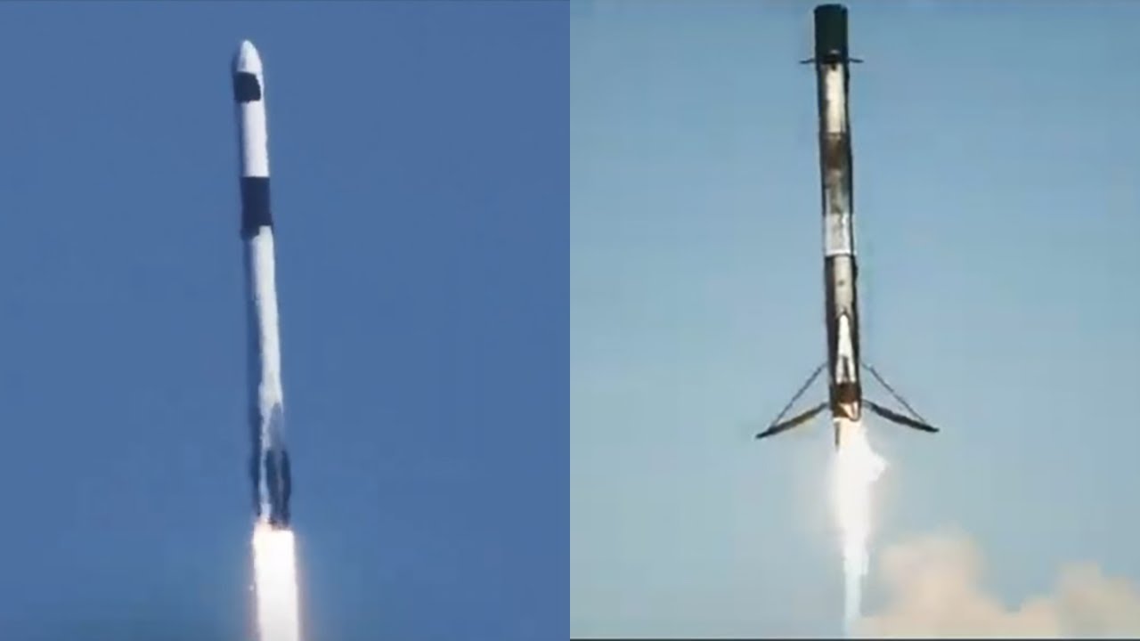 SpaceX CRS-30 launch and Falcon 9 first stage landing - YouTube