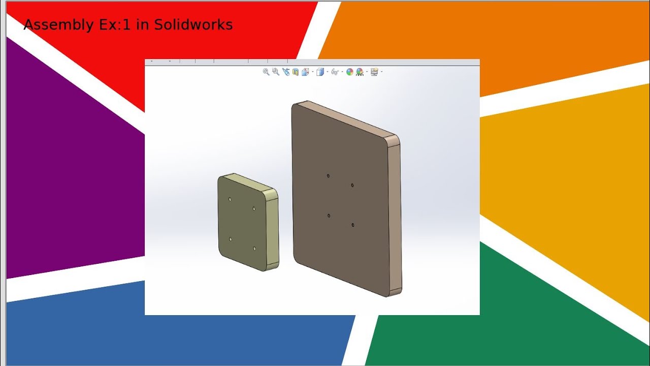 Basic Assembly Exercises -1 in Solidworks - YouTube