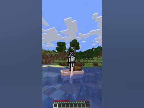 how to exit a cherry boat with chest in minecraft - YouTube