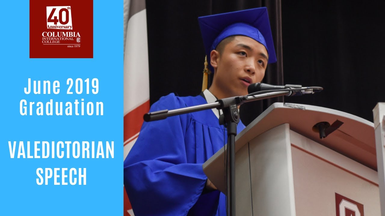 June 2019 Graduation - Valedictorian Speech - YouTube