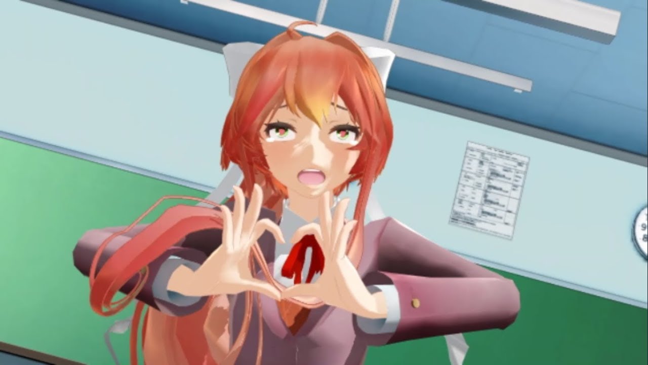 [MMD l DDLC l Monika] [Human] - YouTube