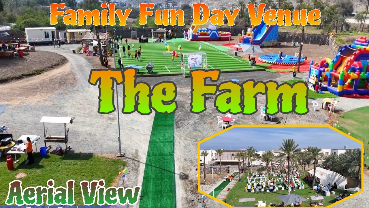 FAMILY FUN DAY | THE FARM |AERIAL VIEW |DRONE SHOT - YouTube