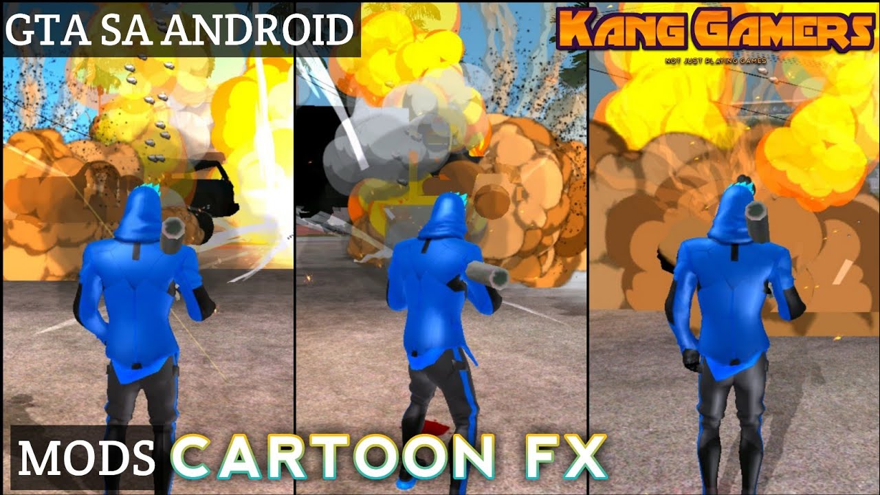 Mod Cartoon Effect GTA SA Android - YouTube