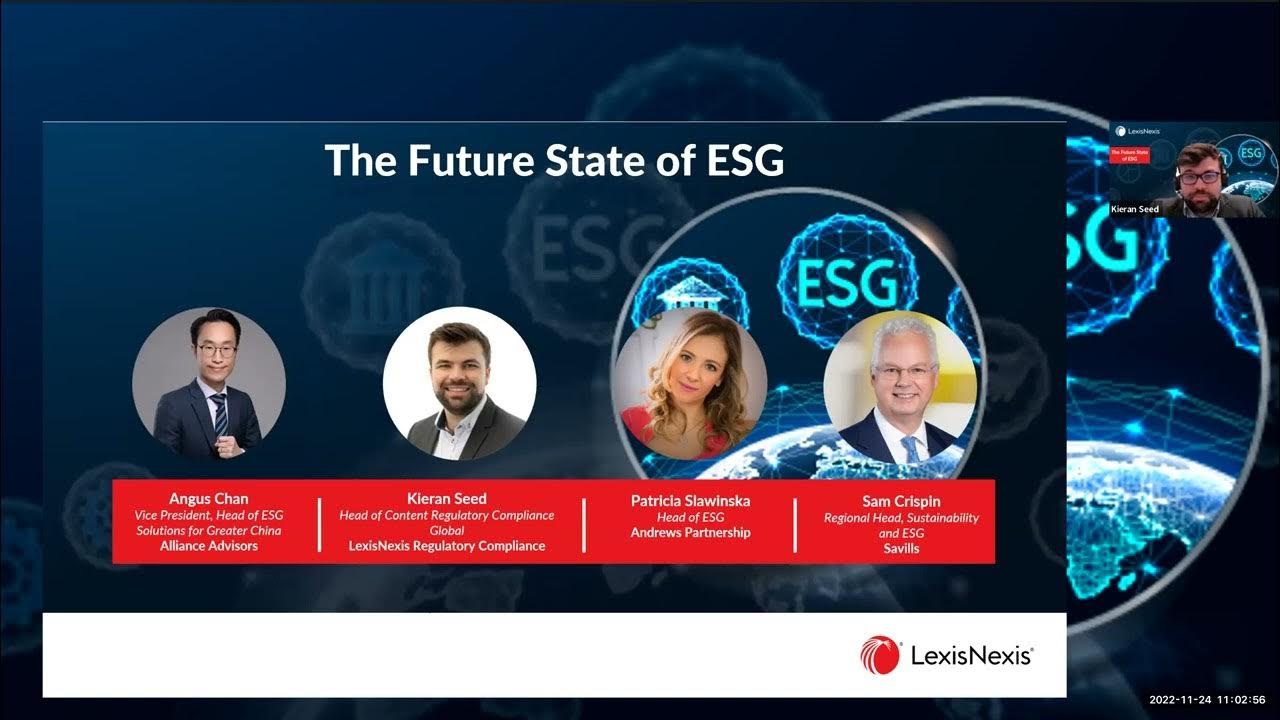 LexisNexis Regulatory Compliance - The Future State of ESG Webinar - YouTube