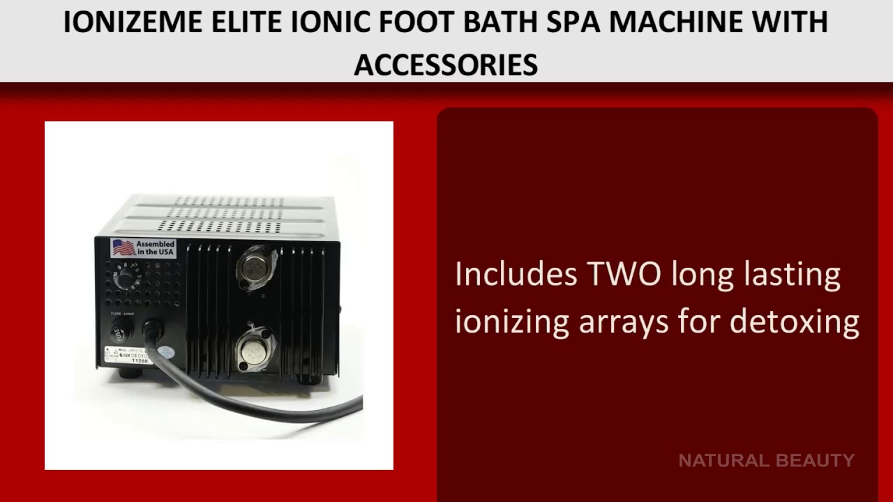 IonizeMe Elite Ionic Foot Bath Spa Machine with Accessories - YouTube
