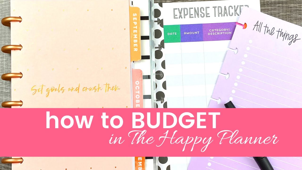How to BUDGET in The Happy Planner Skinny Classic - YouTube