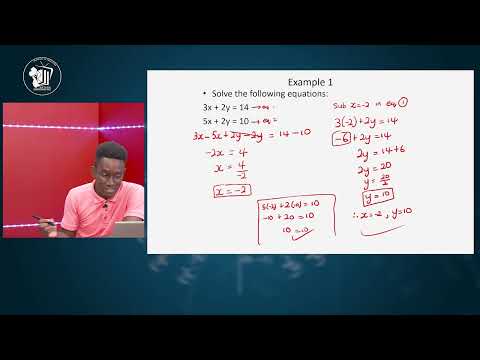 Math Intervention Program - Simultaneous Equations (Elimination Method) - YouTube