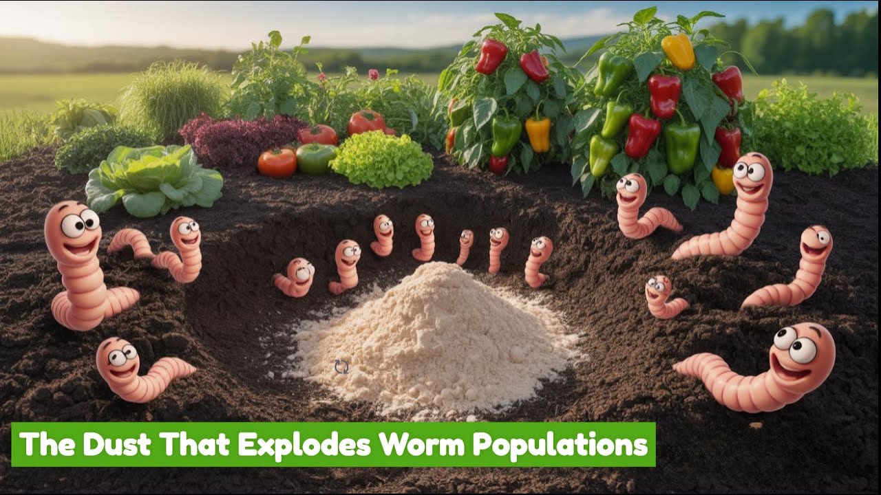SPRINKLE this DUST Once - Worms will Flood Your Soil in Hours! - YouTube