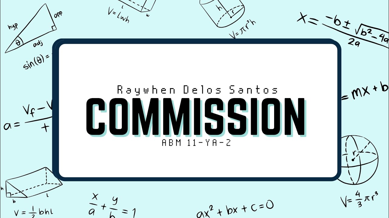 How to solve Commissions (Straight, Salary-Plus, Graduated Commission ...