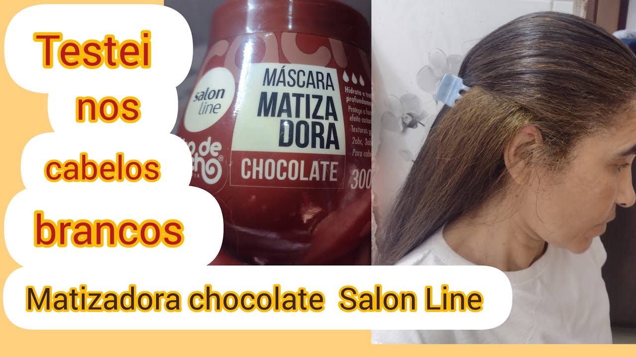 Máscara chocolate matizadora , Salon Line nos cabelos brancos - YouTube