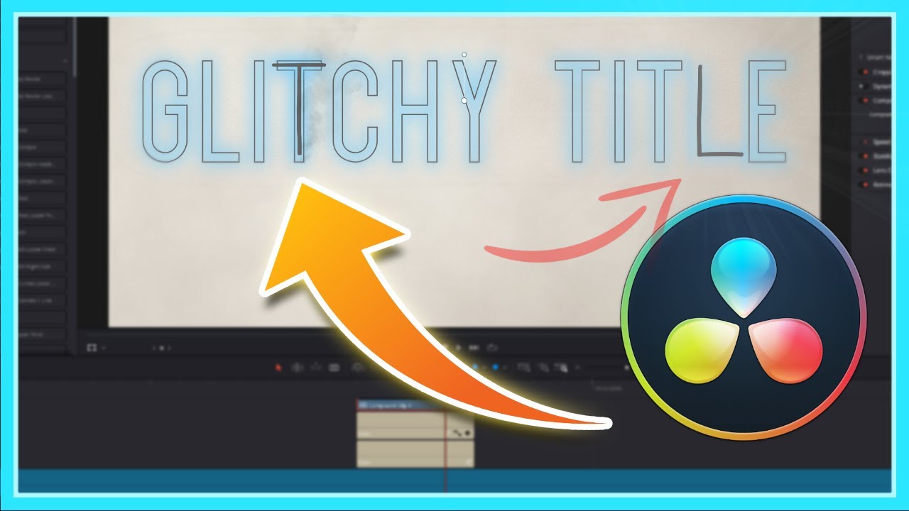 HOW TO MAKE A GLITCHY TITLE IN DAVINCI RESOLVE 18 | Easy Animated ...