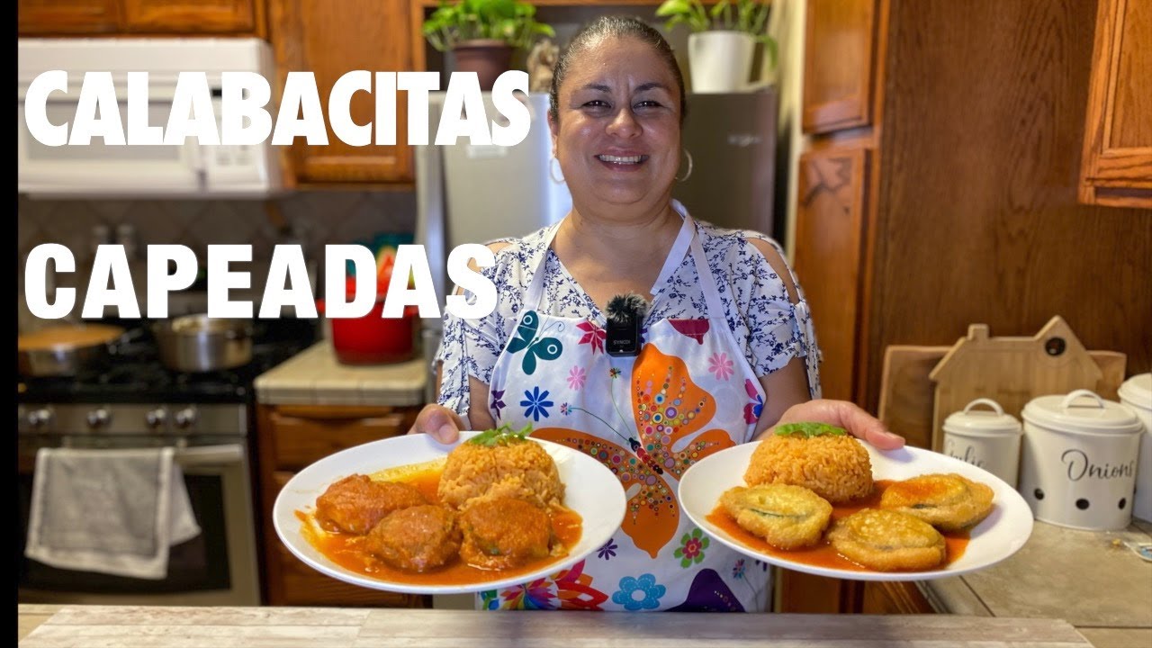 CALABACITAS RELLENAS DE QUESO Y CAPEADAS - YouTube