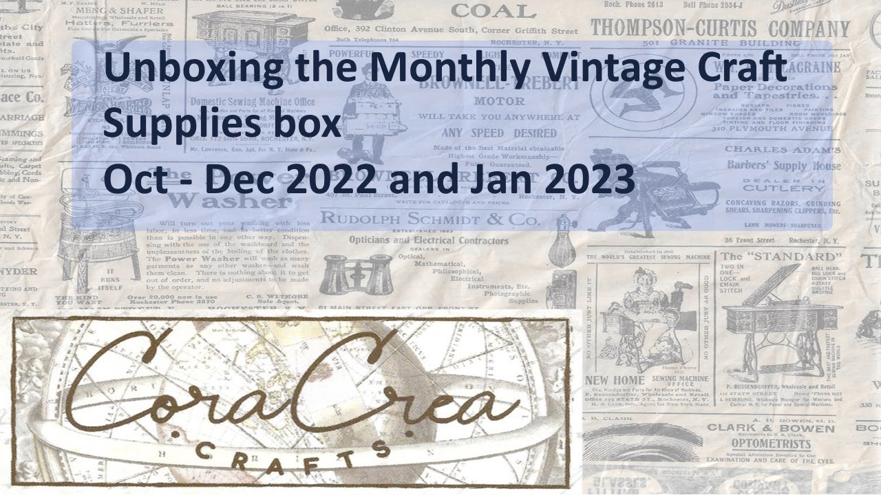 Cora Crea Crafts - Unboxing the October 2022 - January 2023 monthly ...