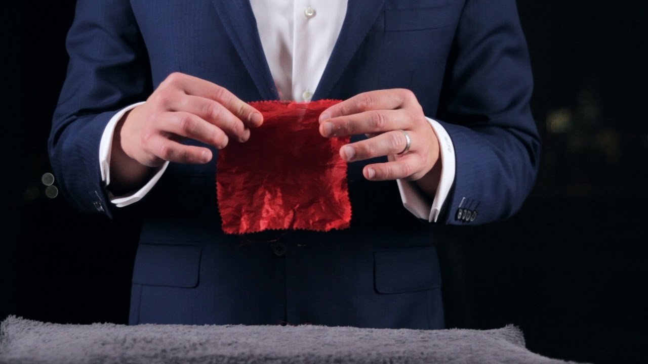 Vanishing Red Cloth Trick - YouTube