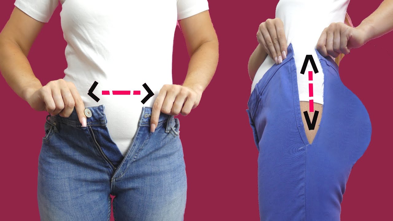 Two sewing methods to increase the waist of jeans for 10 minutes - YouTube